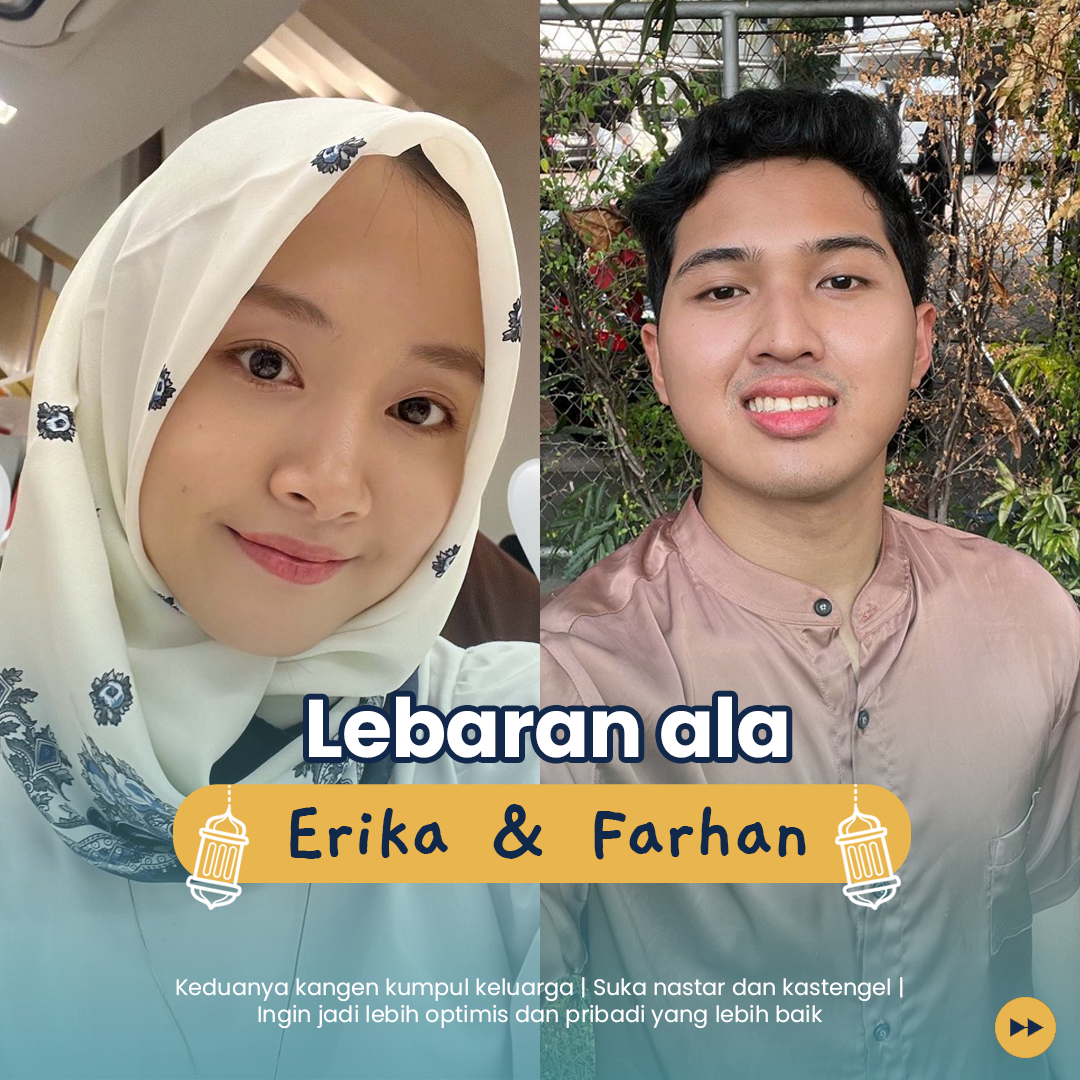 Suasana Lebaran ala Erika Ebisawa dan Farhan Firmansyah