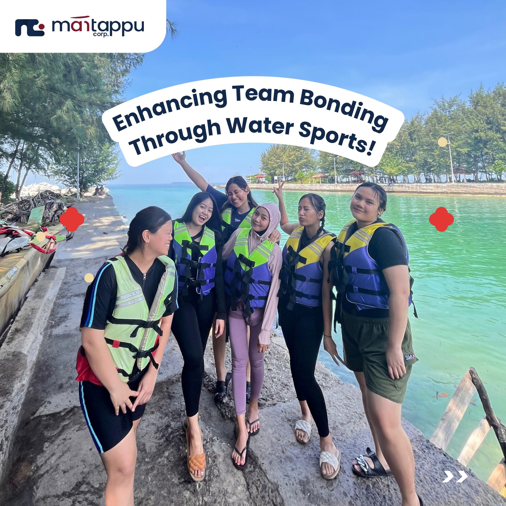 Kegiatan Bonding Tim Project Mantappu Corp. di Pulau Pari
